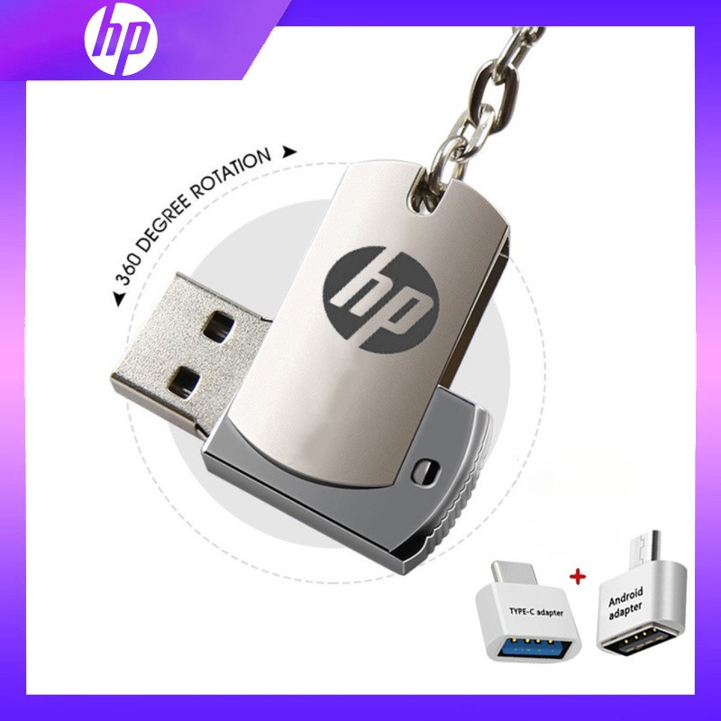 HP 2TB USB 2.0 de pen drive de metal | Shopee Brasil