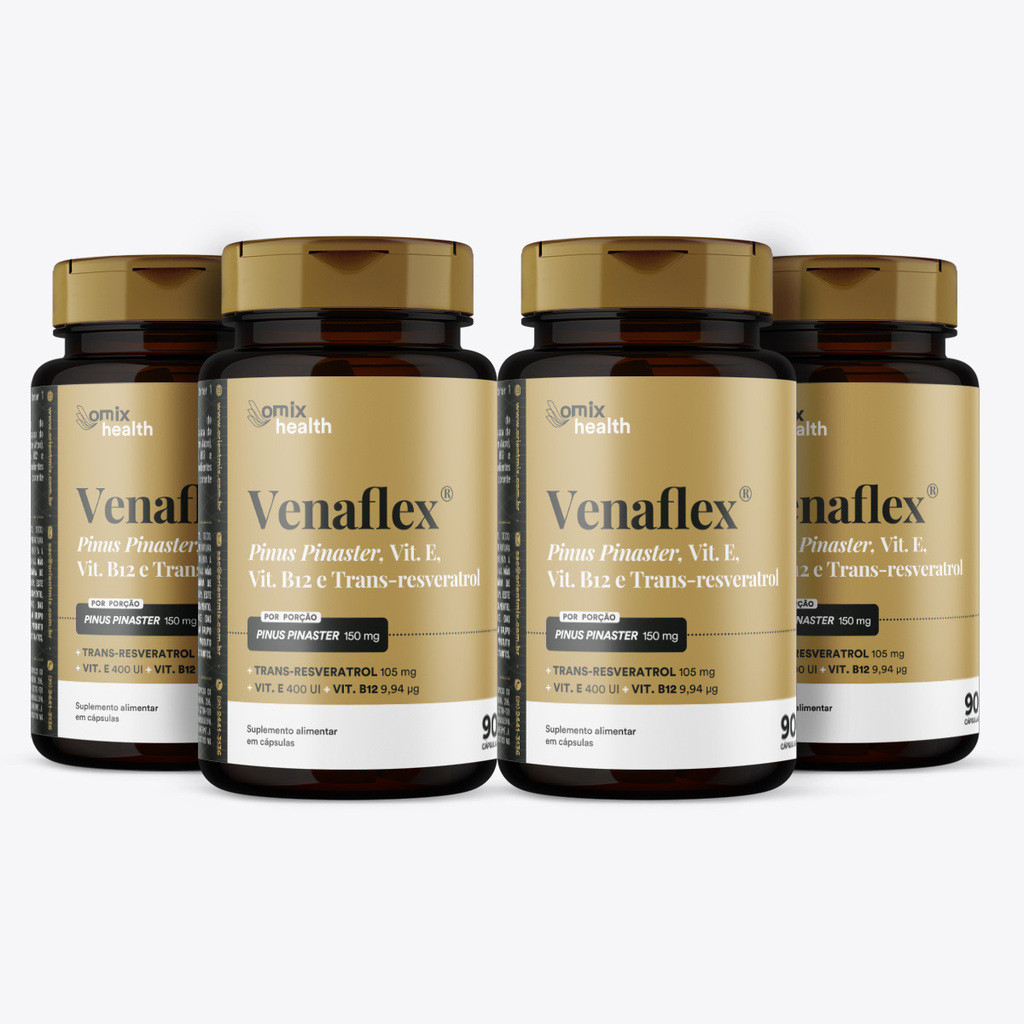 Kit 4x - Venaflex - 90 cápsulas | Shopee Brasil