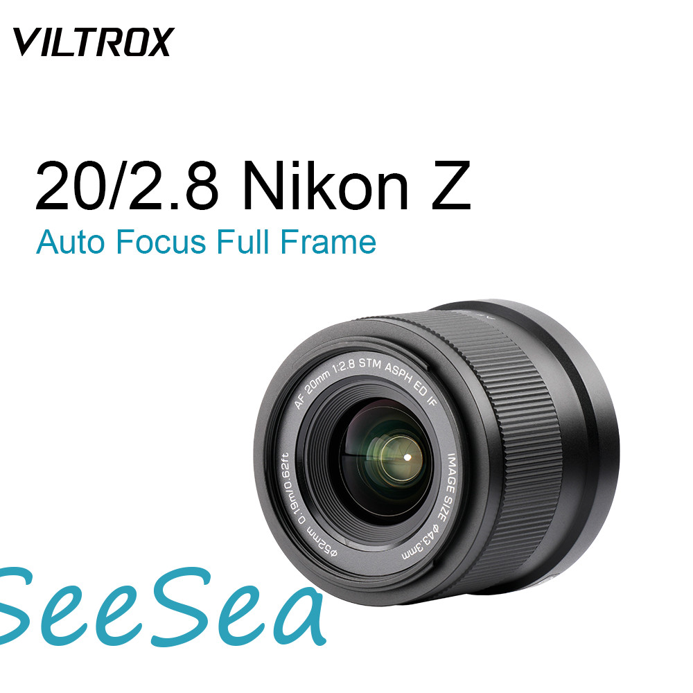 Viltrox 20mm f2.8 Lente Ultra Grande Angular Com Foco Automático Para Câmeras De Montagem Nikon ...