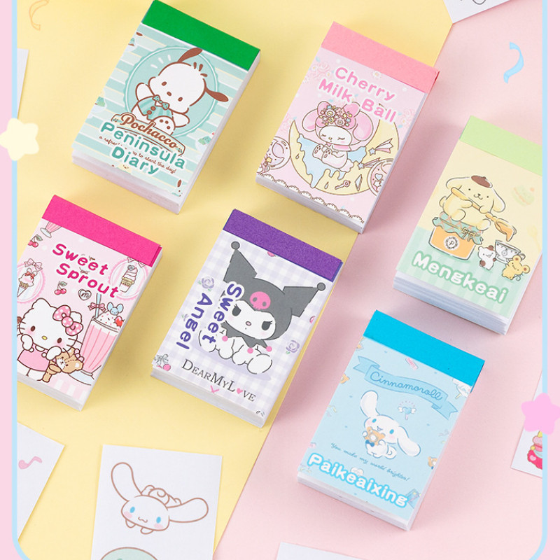 50pcs Autocolante Fofo Sanrio Hello Kitty Notebook Minha Melodia Kuromi ...