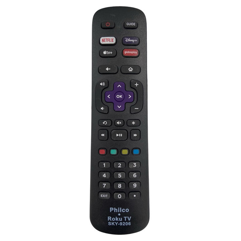 Philco Roku Smart LED TV Remote Controller with Netflix / Disney ...