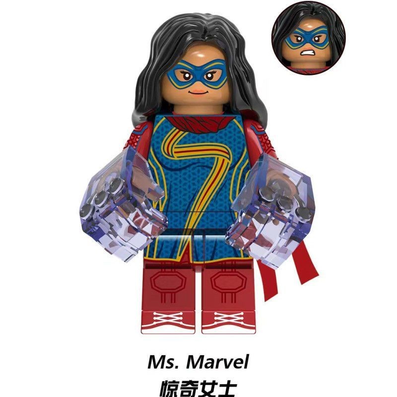 Compatível com Lego Drama americano Marvel Super-Herói Marvel Lady ...