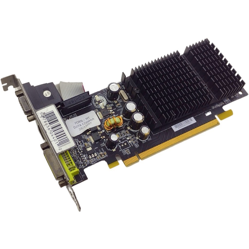 Placa De Vídeo GeForce 7200 GS 128MB 32Bits PCIe x16 | Shopee Brasil