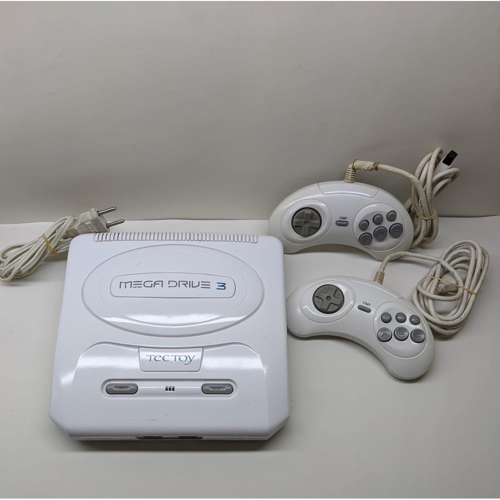 Console mega drive 3 branco tec toy com 70 jogos na memoria | Shopee Brasil