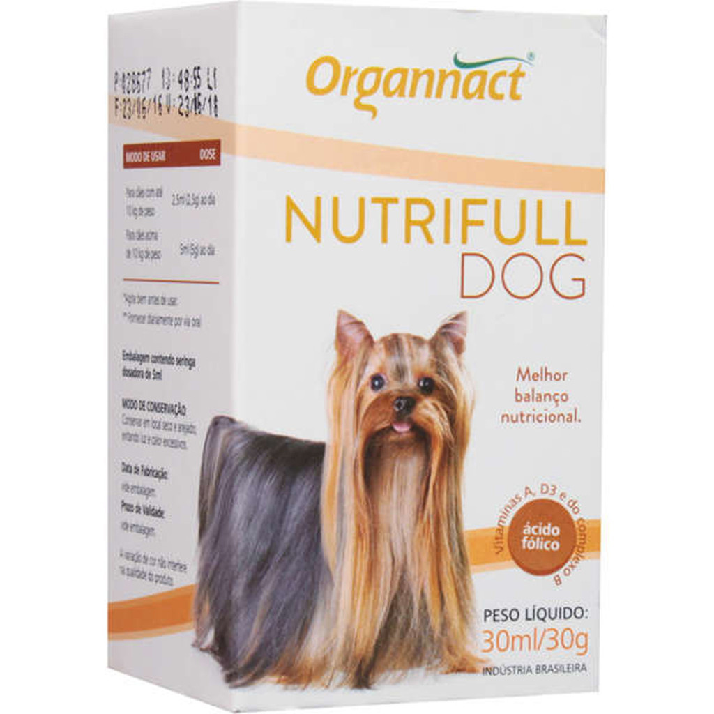 Nutrifull Pet Organnact Suplemento Vitamínico - 30 mL | Shopee Brasil