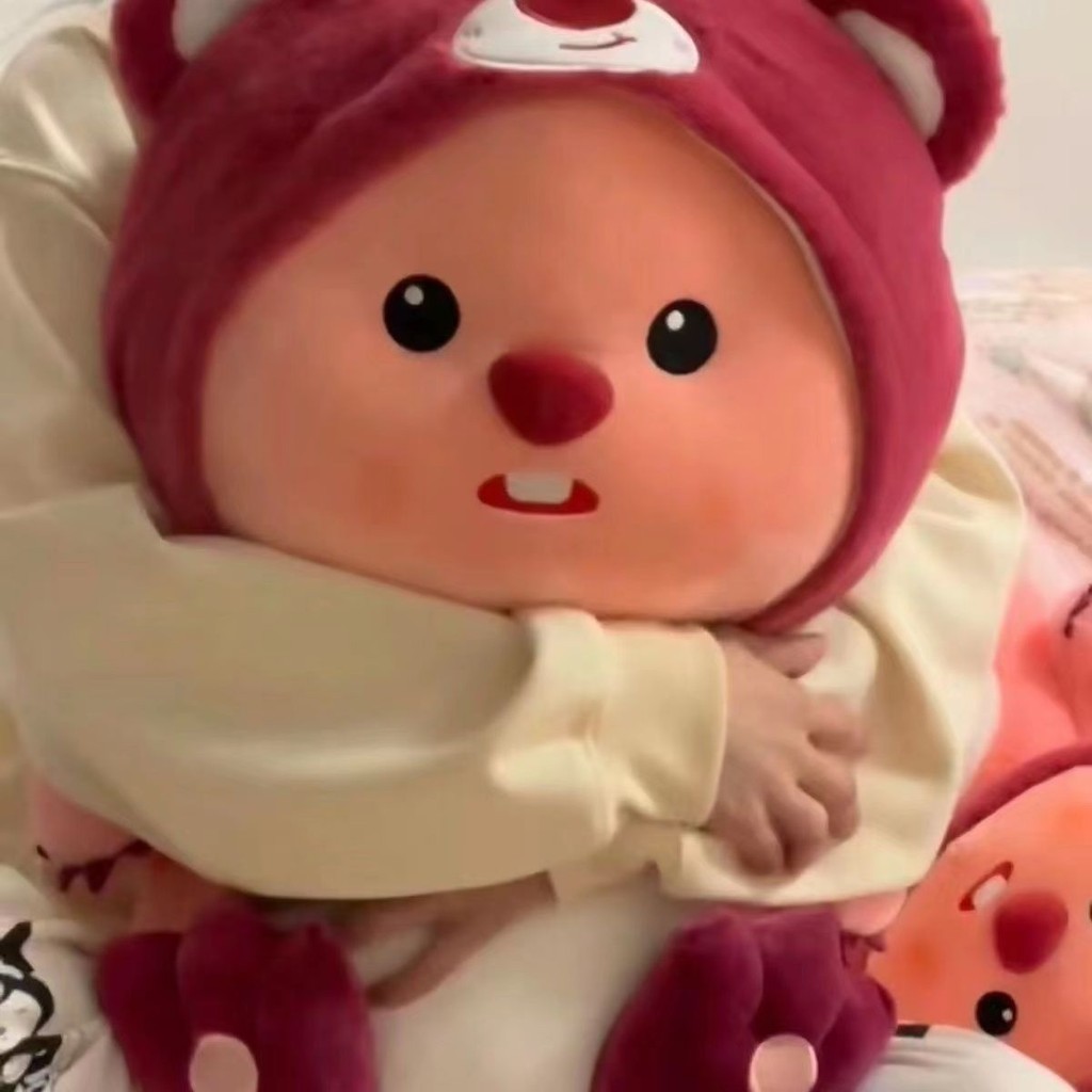 Brinquedos de pelúcia estilo morango loopy castor rubi brinquedo de ...