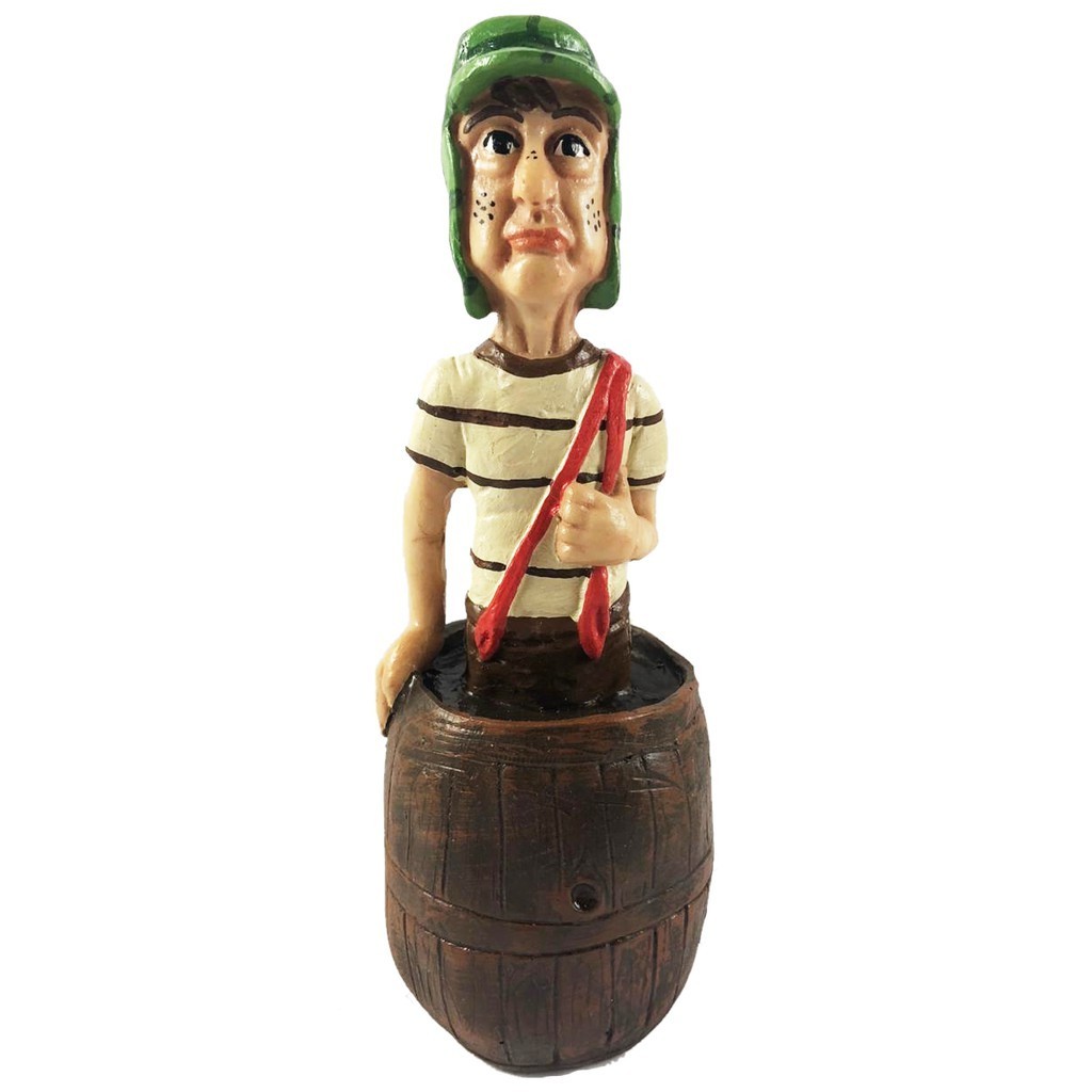 Boneco Chaves No Barril Em Resina 18cm Turma Do Chaves | Shopee Brasil