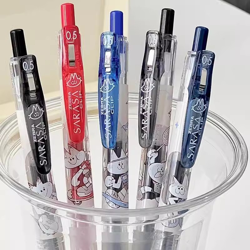 Nova Zebra JJ15 Caneta Gel Suave Gato Jogos Esportivos Edição Limitada ...