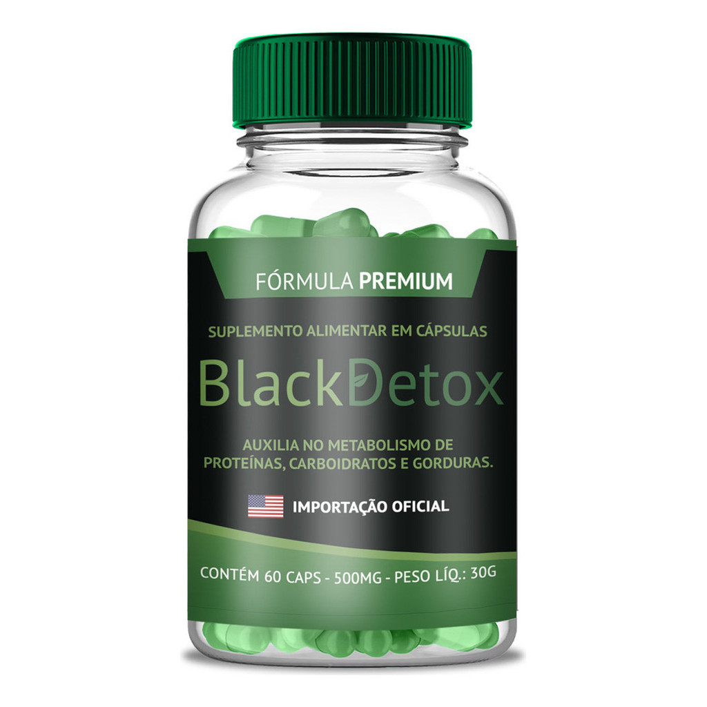 Black Detox Emagrecedor Super Potente - Kit 3 Potes | Shopee Brasil