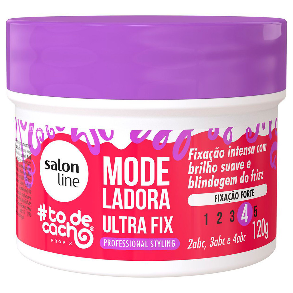 Modeladora Ultra Fixação Forte Para Cabelos 120g Salon Line | Shopee Brasil