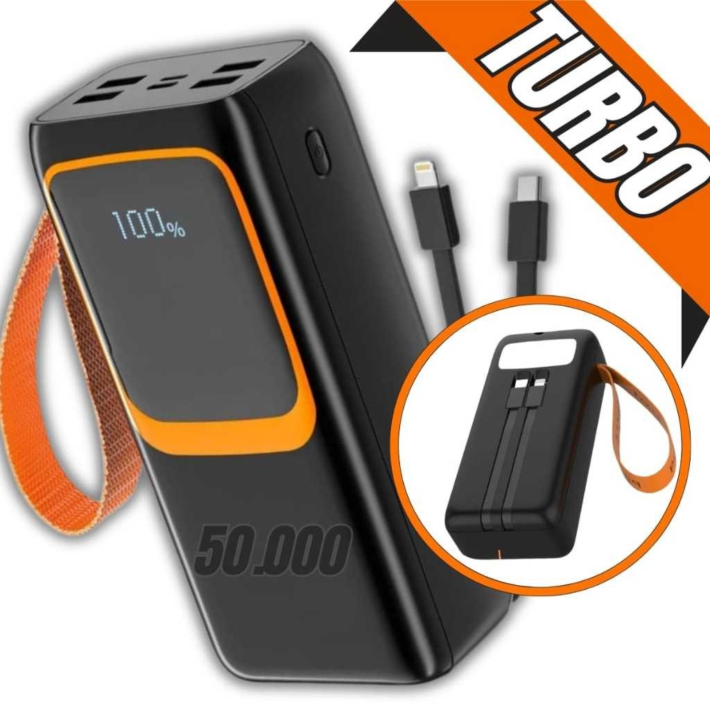 PowerBank Turbo 50.000/30.000mAh 22.5W Aguenta 20 Cargas Super Rápido ...