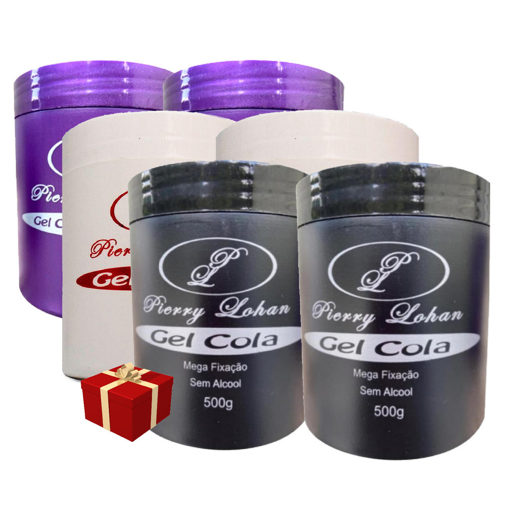 Pierry Lohan 2 Gel Cera 2 Gel Cola 2 Gel Pedra 500g | Shopee Brasil