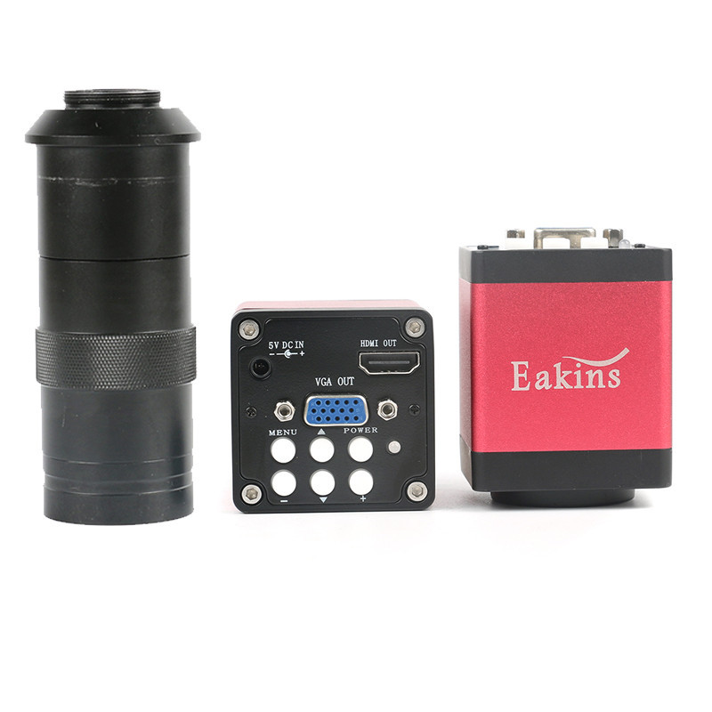 HDMI VGA 720P 13MP 60F/S Câmera Microscópica De Vídeo Industrial Com ...