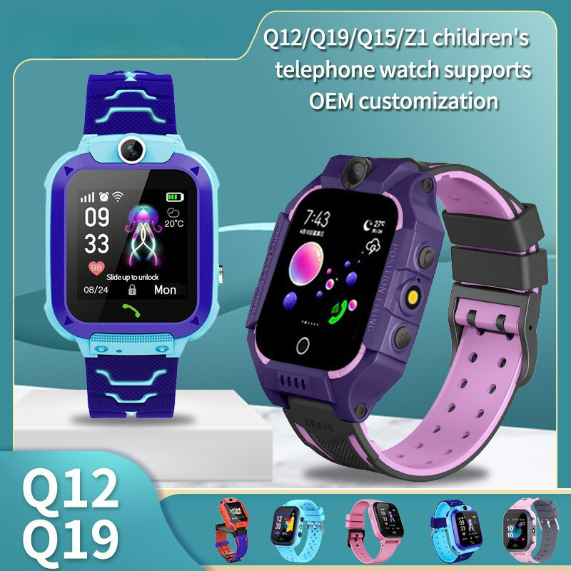 Q12 Smartwatch Relógio Inteligente Infantil À Prova D'água Q19 De ...
