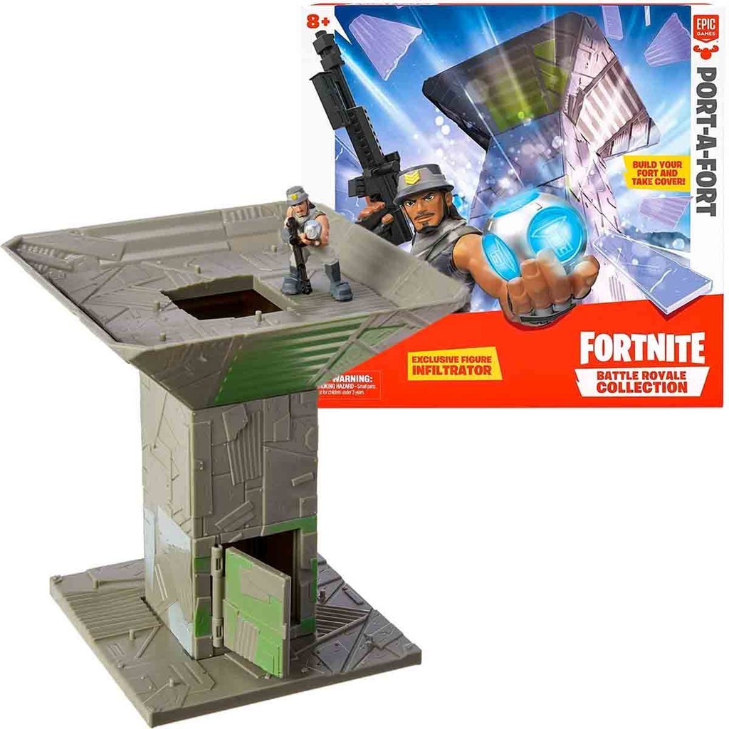 Fortnite Playset Port a Fort + Mini Boneco Infiltrador - Battle Royale ...