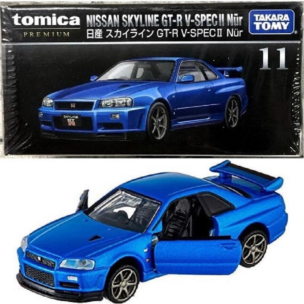 NISSAN SKYLINE GT-R V-SPECII No 11 TAKARA TOMY TOMICA PREMIUM MINIATURA | Shopee Brasil