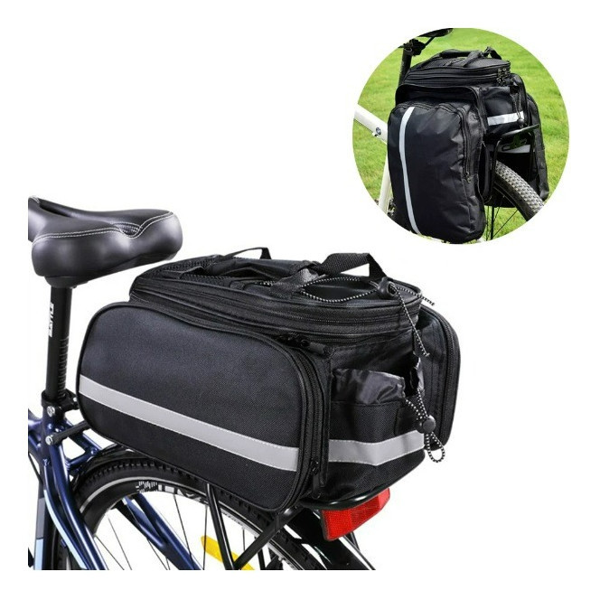 Bolsa Alforge Bicicleta Expanssiva Para Cicloturismo 18lt | Shopee Brasil