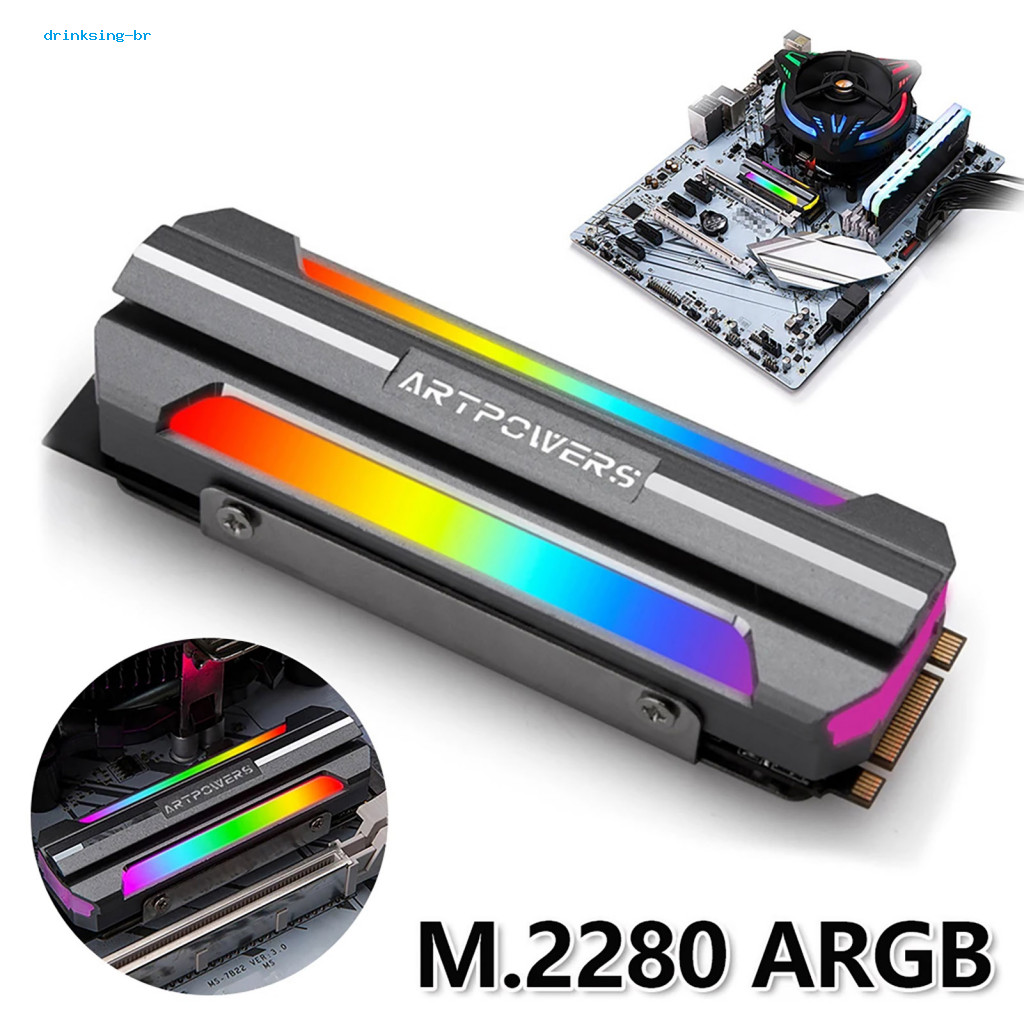 Argb Heat Sink Enhanced Computer Performance with Rgb M.2 Ssd Heatsink ...