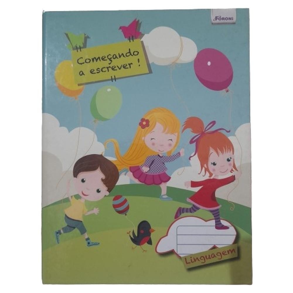 Caderno de Linguagem Foroni Brochura Começando a Escrever 190x248mm 40 ...