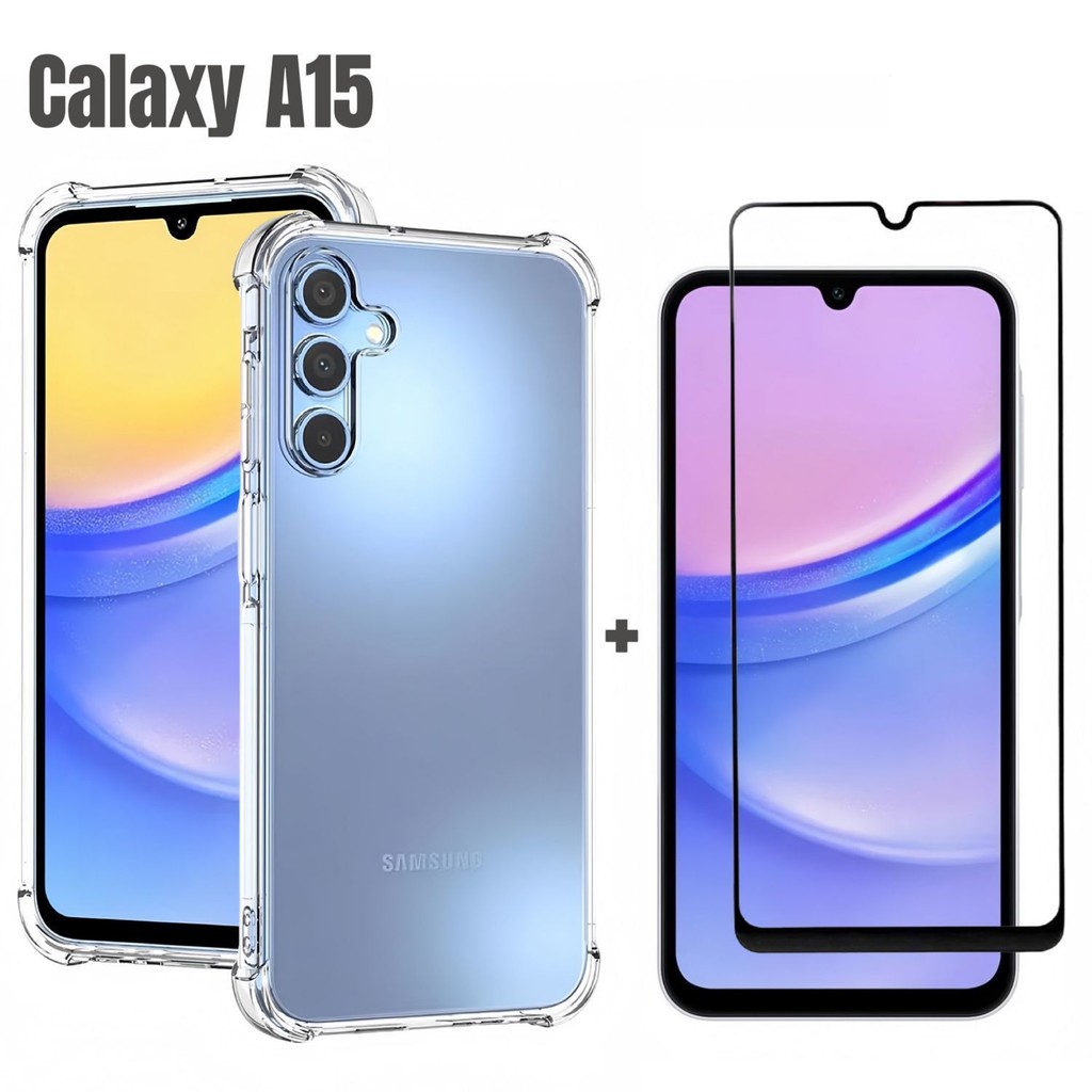 Película + Capa Para Samsung Galaxy A15/A15 5G. Kit Capinha ...