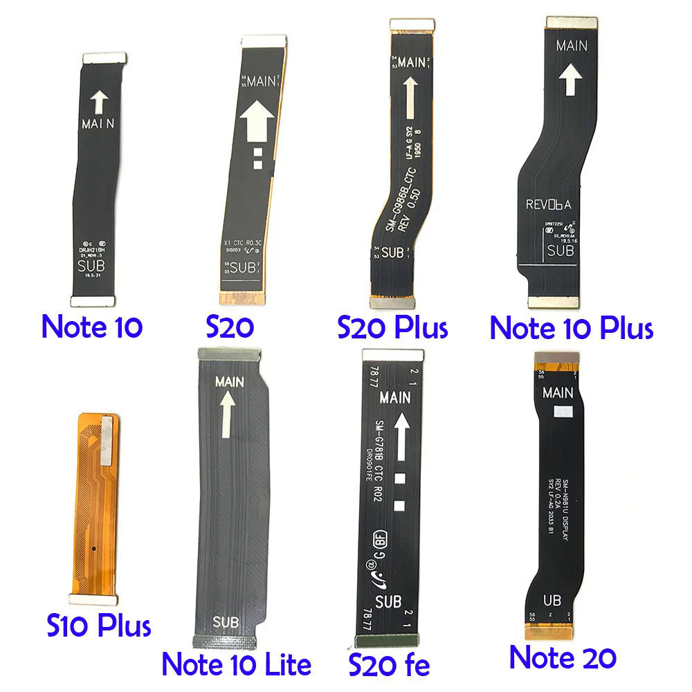 Novo Para Samsung Galaxy Nota 10 Lite 20 S10 Plus 5G S20 Fe Ultra Main FPC Visor LCD Conectar ...