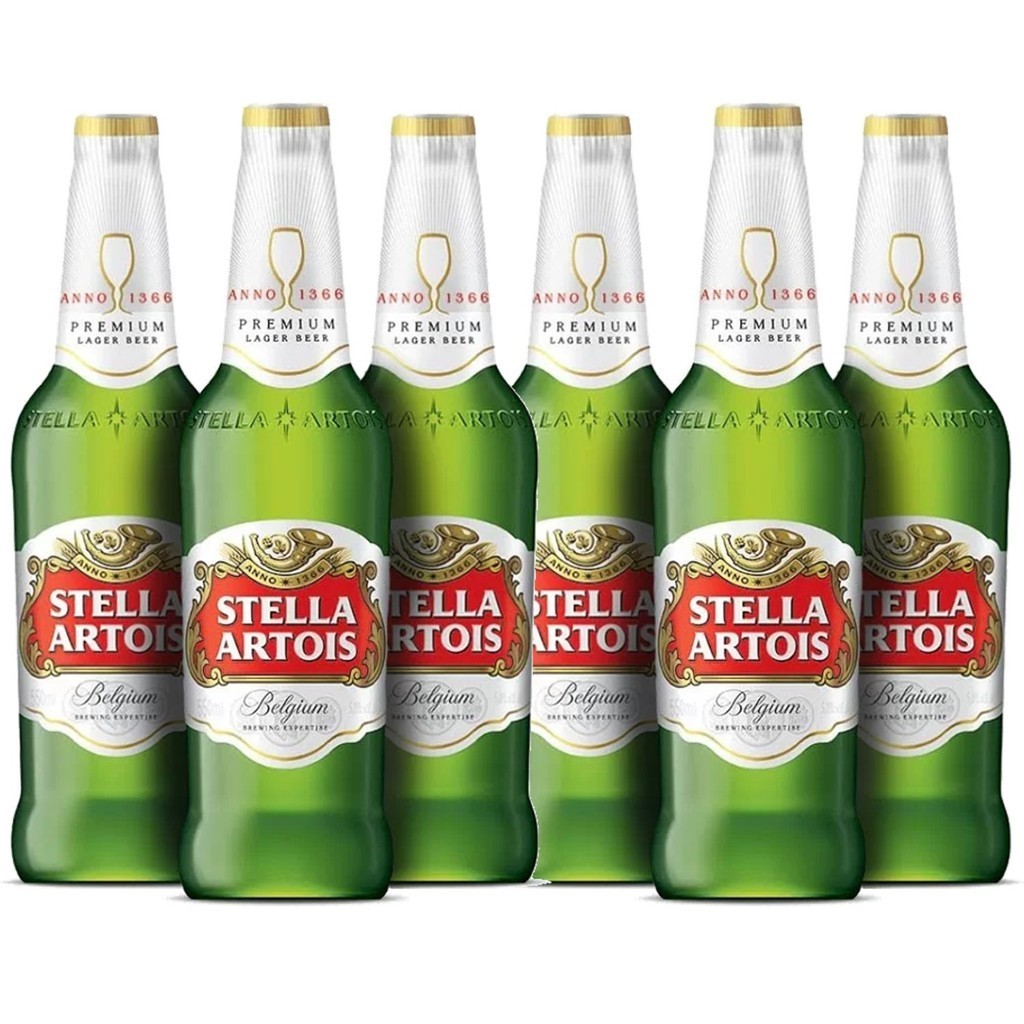 Cerveja STELLA ARTOIS Garrafa 600ml (6 garrafas) | Shopee Brasil