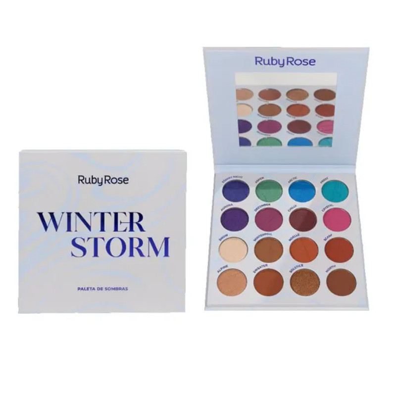 Paleta de Sombras Winter Storm - Ruby Rose | Shopee Brasil