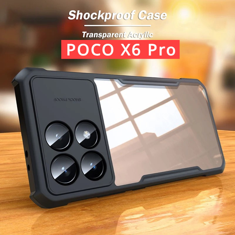 Para Xiaomi Poco F7 Ultra M7 X7Pro X6 Pro X6Pro M6 F6 Capa De Telefone Transparente Armadura ...