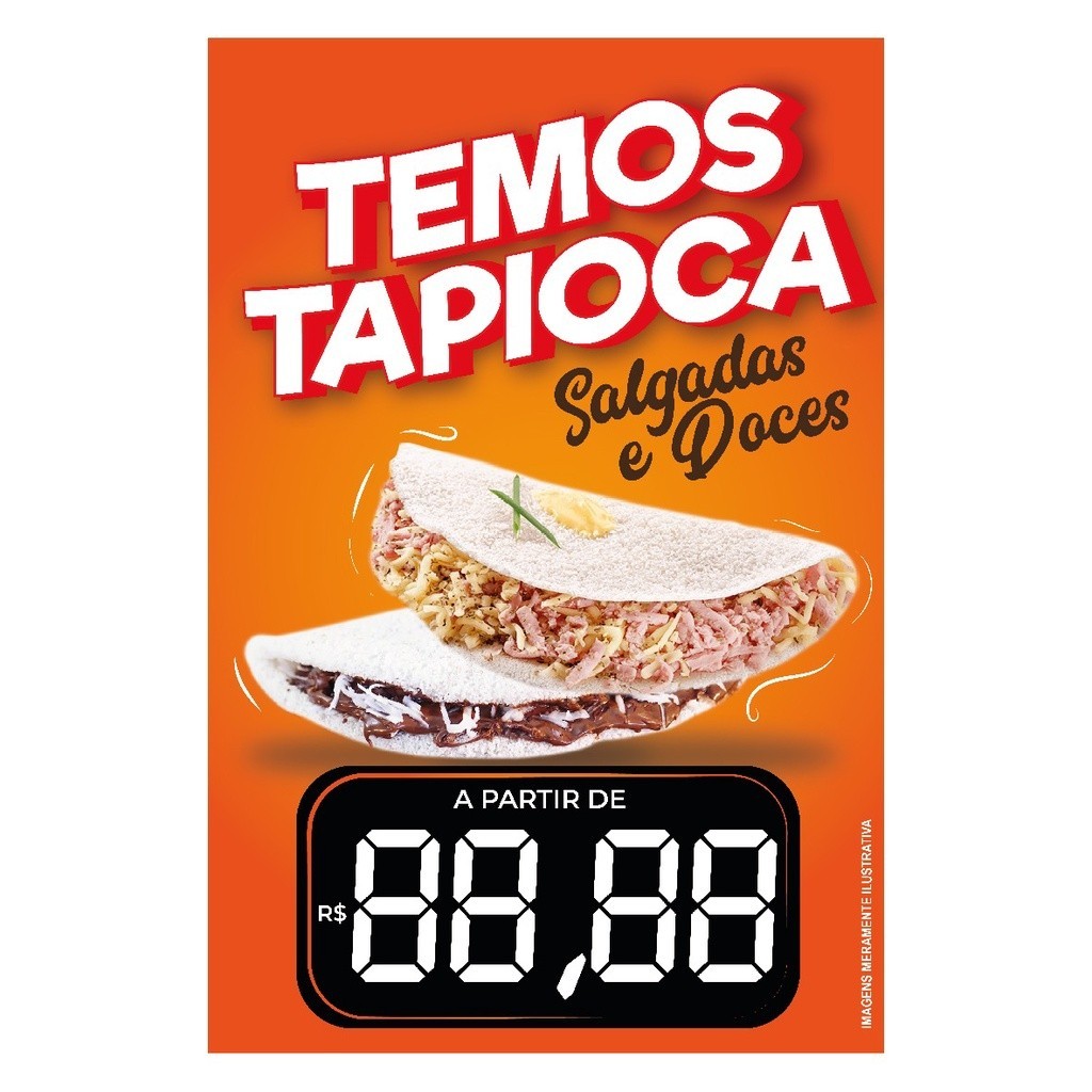 Banner Temos Tapioca 60x40 - MODELO E ARTE PRONTA ENTREGA | Shopee Brasil