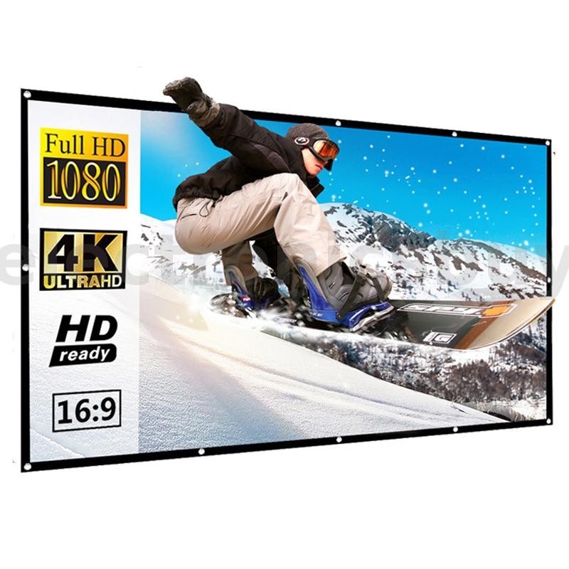 Tela Do Projetor SALANGE 16 : 9 De Projeção Portátil 100/120/150 ...