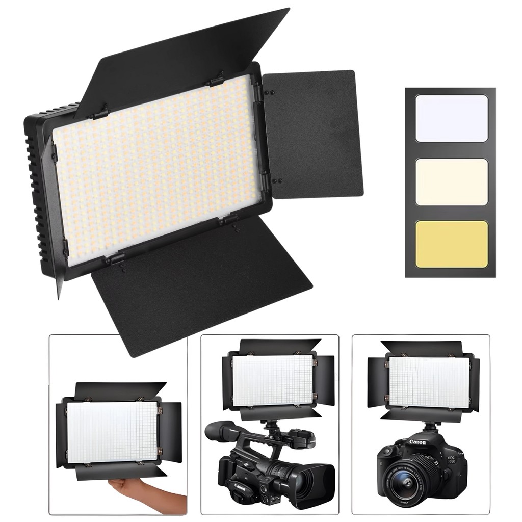 Painel Iluminador PRO LED 600 Bicolor 45W com Holder e Fonte Bivolt ...