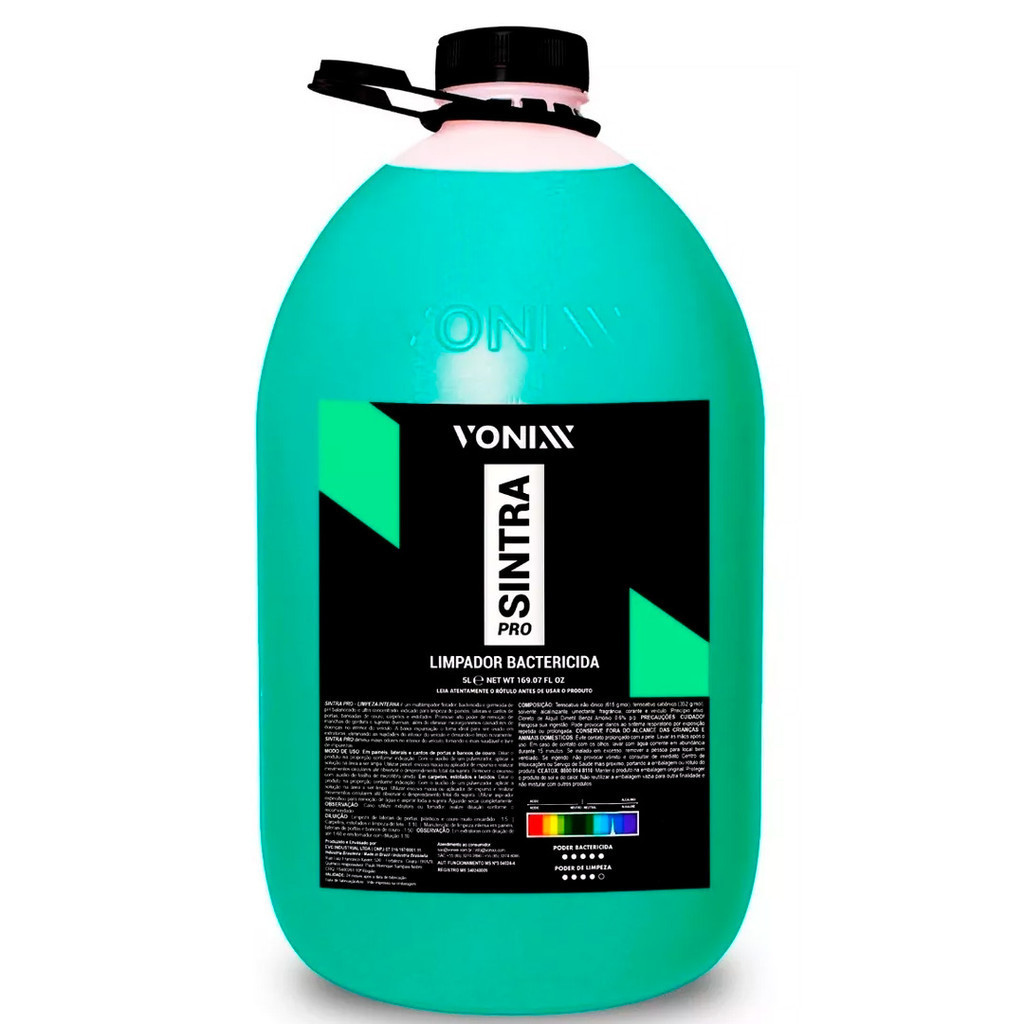Sintra Pro Limpeza Interna De Veiculos Vonixx 5 Litros | Shopee Brasil