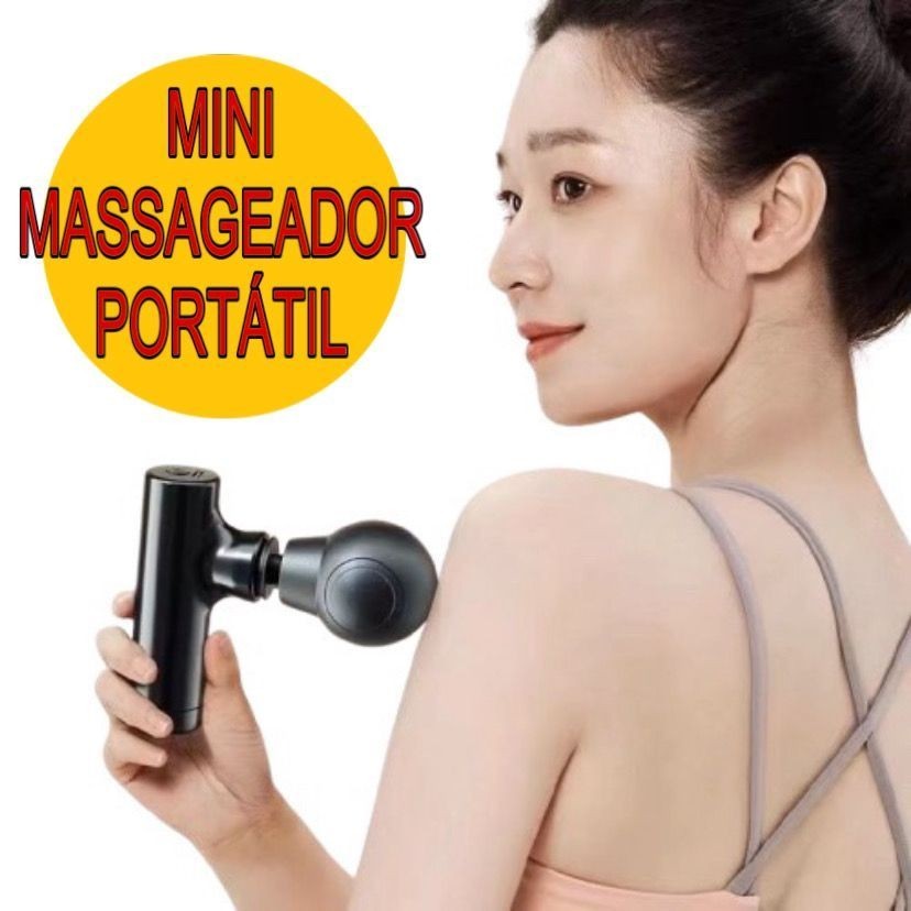 Mini Massageador Elétrico Portátil Recarregável Massagem Corporal De ...