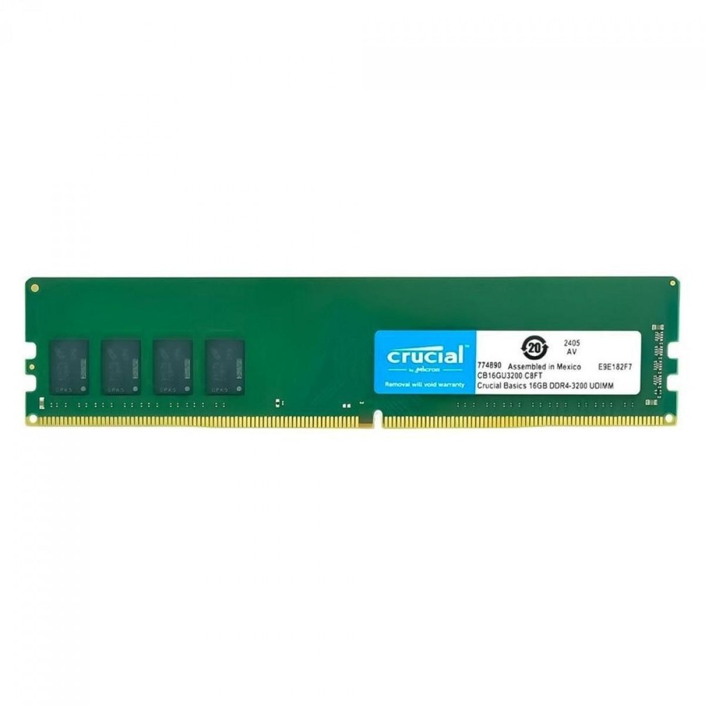 Memória DDR4 Crucial, 16GB, 3200MHz, CB16GU3200 | Shopee Brasil