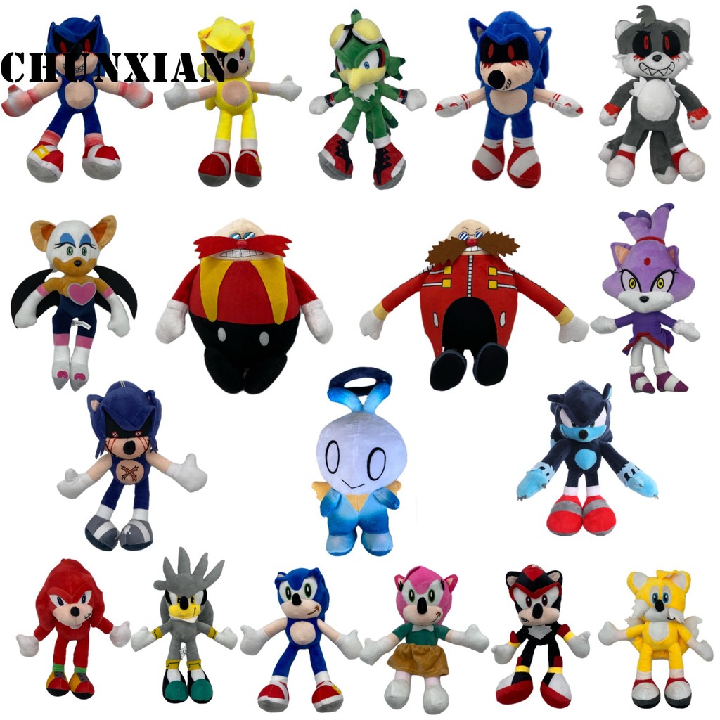 30cm A Sombra Brinquedo De Pelúcia Super Sonic Boneca Bonito Macio ...