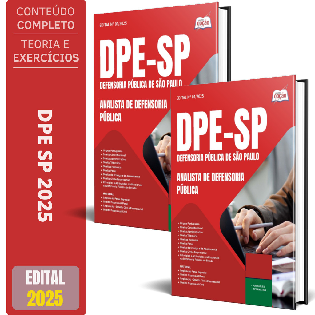 Apostila DPE SP 2025 - Analista de Defensoria Pública | Shopee Brasil