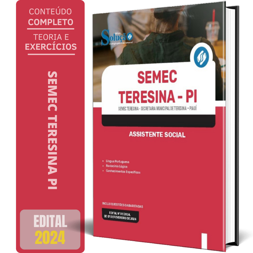 Apostila SEMEC Teresina PI 2024 - Assistente Social | Shopee Brasil