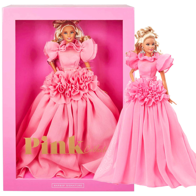 Estoque Pronto Barbie Pink Collection Doll Barbie Assinatura HCB74 ...