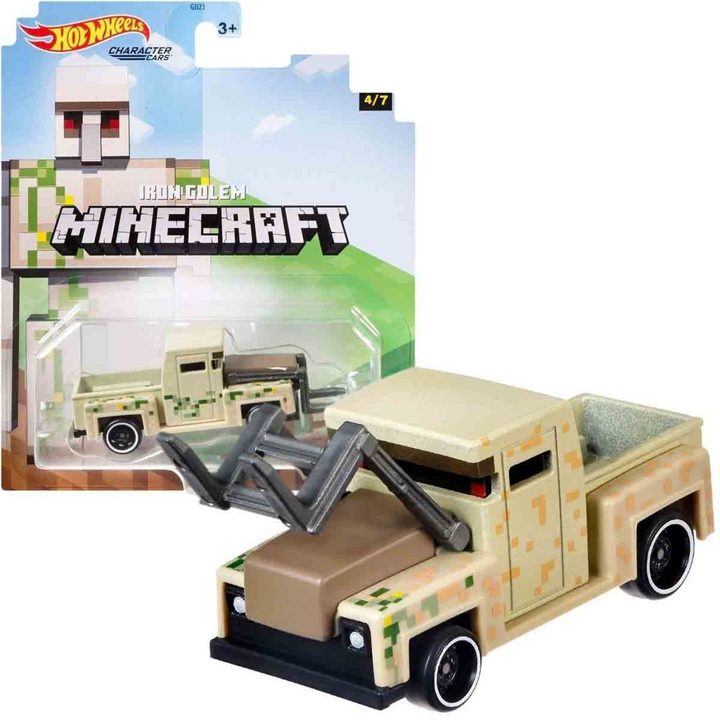 Carrinho Hot Wheels Minecraft Iron Golem Character Cars - Mattel GPC05 ...