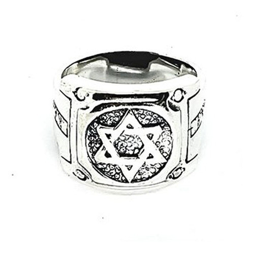 Anel Estrela De Davi Em Prata - Id 5267 | Shopee Brasil