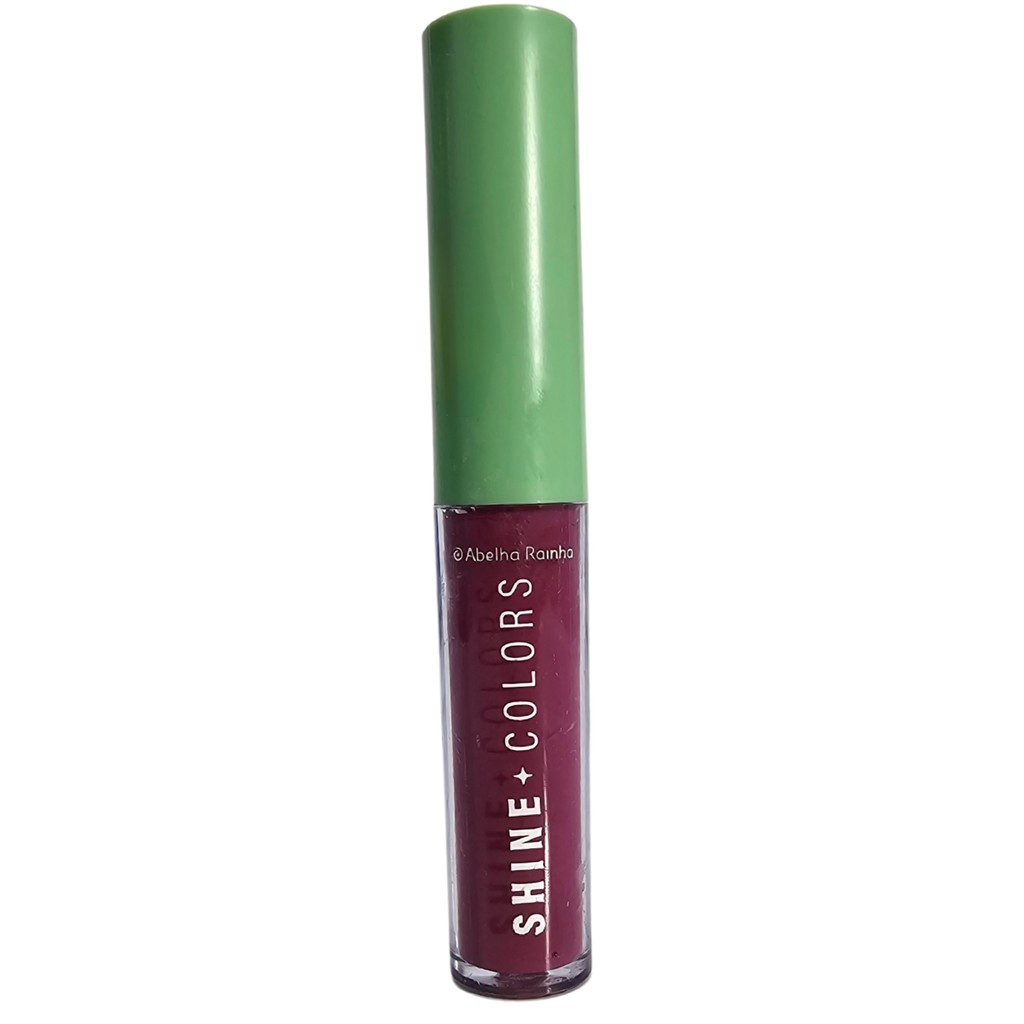 Batom Vinil Vinho Minissaia Shine Colors Abelha Rainha 3,5g | Shopee Brasil
