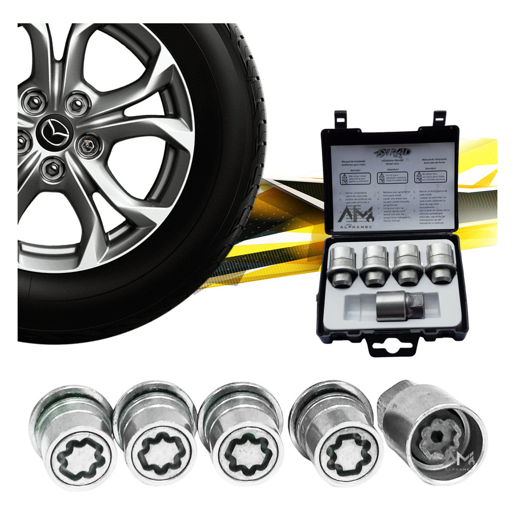 Parafuso Porca Antifurto Original Farad Starlock Toyota | Shopee Brasil