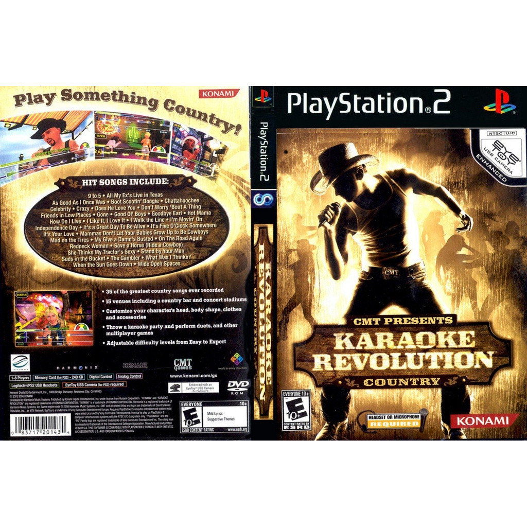 Jogo CMT Presents: Karaoke Revolution Country ps2 | Shopee Brasil