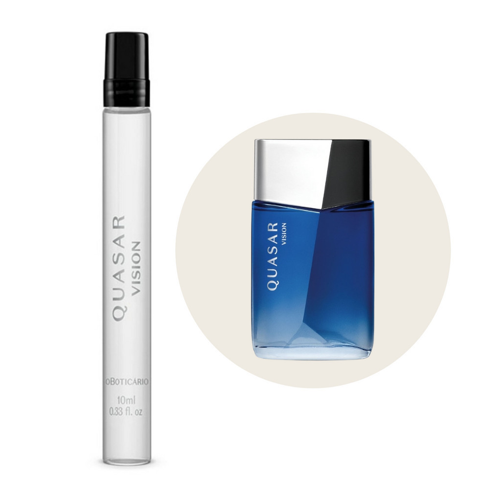 Perfume Masculino Quasar Vision Desodorante Colônia 10ml | Shopee Brasil
