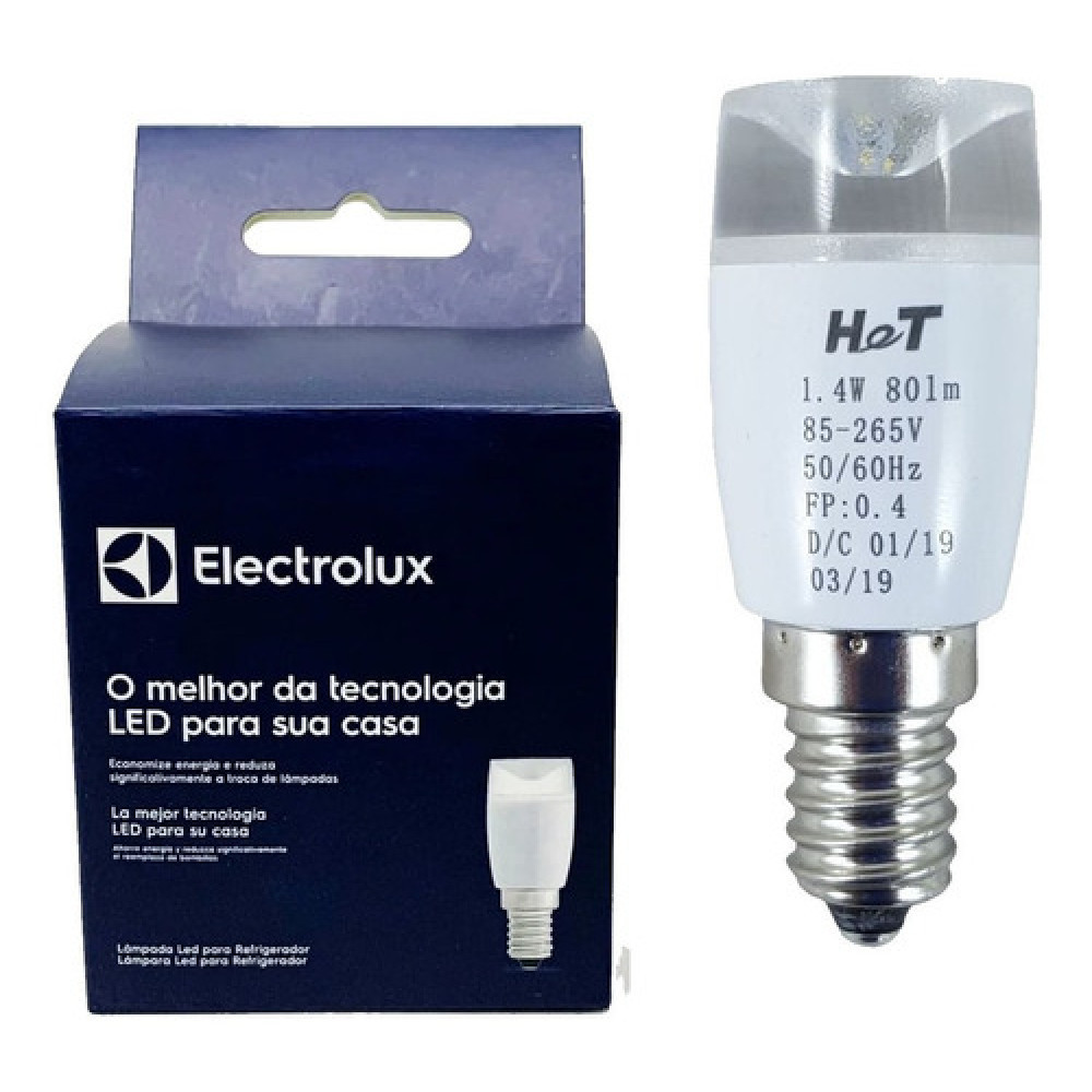 Lampada Led E14 Geladeira Electrolux Original 1,4w | Shopee Brasil
