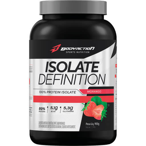 ISOLATE DEFINITION SABOR MORANGO 900G BODYACTION | Shopee Brasil