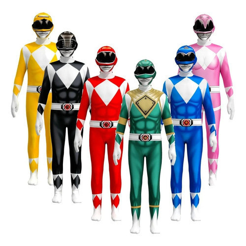 Fantasia Power Rangers - São Paulo Envio Imediato - Pronta entrega ...