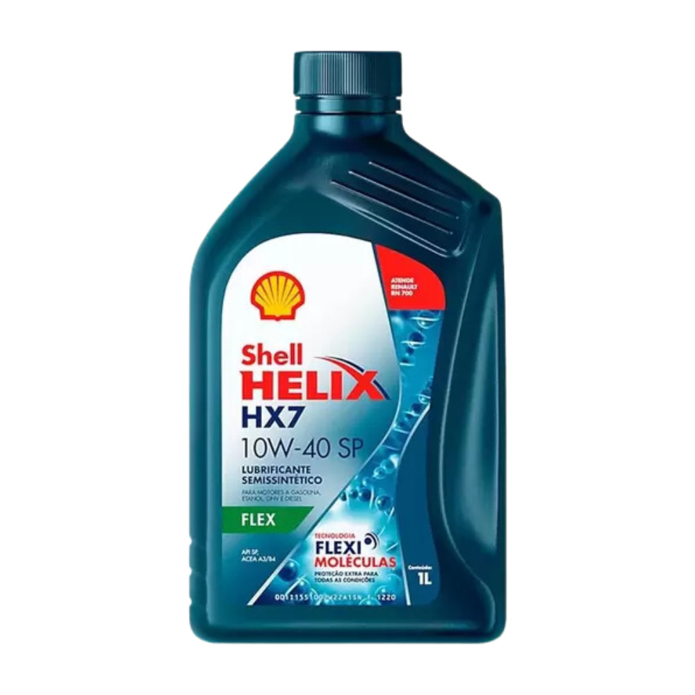 Óleo de Motor Shell Helix HX7 Flex Semissintético 10W-40 API SP 1L ...