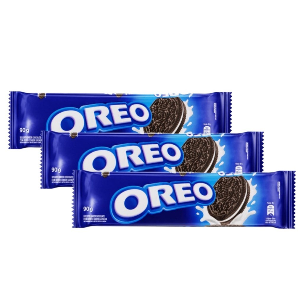 Biscoito Recheado Oreo Original 90g - 3 Pacotes | Shopee Brasil
