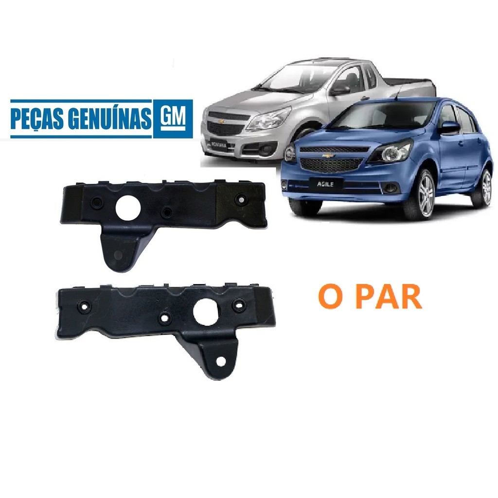 Guia Parachoque Dianteiro Agile Nv Montana 94705159 94705160 GM ...